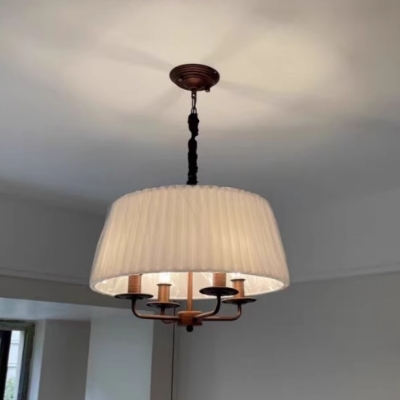 CUTHBERT Fabric Chandelier Light for Living Room, Dining Room & Bedroom ...