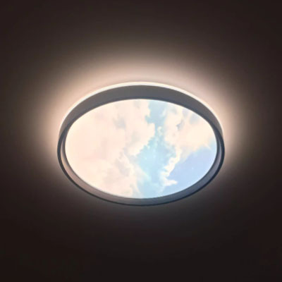 MIA Blue Sky Acrylic Ceiling Light for Bedroom - Modern Style