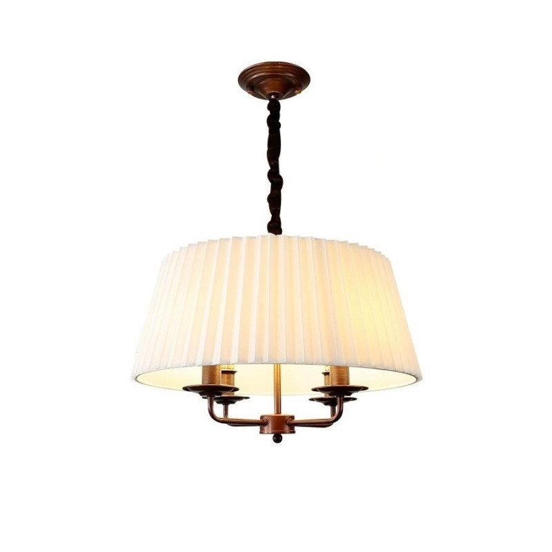 CUTHBERT Fabric Chandelier Light for Living Room, Dining Room & Bedroom ...