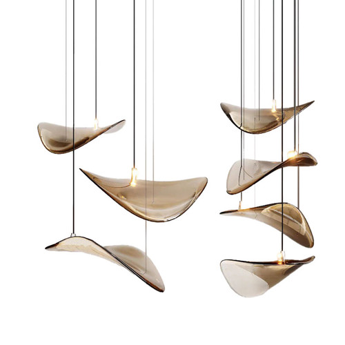 FLYER Glass Pendant Light for Dining Room, Lobby & Hotel - Modern Style