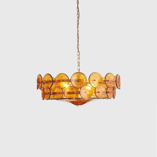 RAICA Glass Chandelier Light for Dining Room, Bedroom & Living Room ...