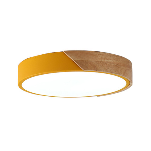 RONDE Dimmable Wooden Ceiling Light for Study, Living Room & Bedroom ...