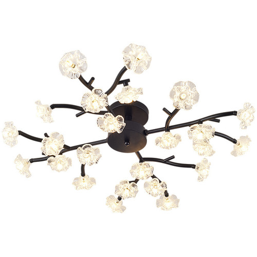 ANNETTE Glass Ceiling Light / Chandelier for Living & Dining Room ...