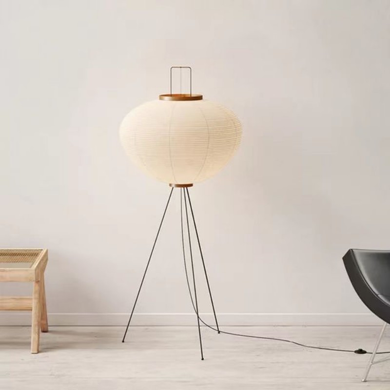 GILES Iron Floor Lamp for Bedroom - Japanese Style
