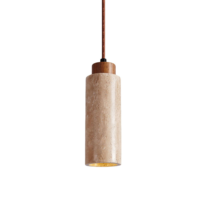ISACE Yellow Travertine Pendant Light for Bedroom, Dining Room & Living ...