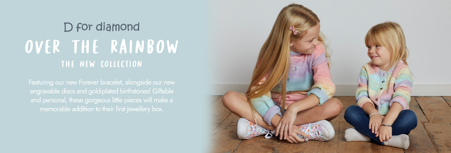 D for Diamond Children's Jewellery | Engraved Baby Bracelets | Earrings