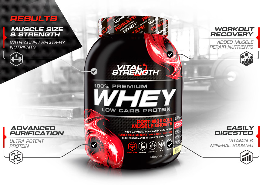 100% Whey Protein Powder | Vitalstrength