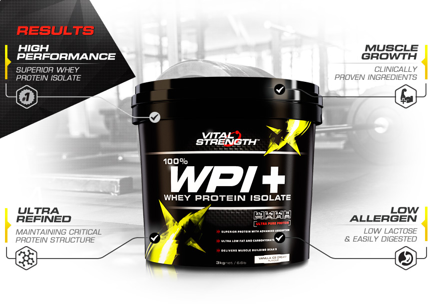 WPI+ Whey Protein Isolate | Vitalstrentgh.com