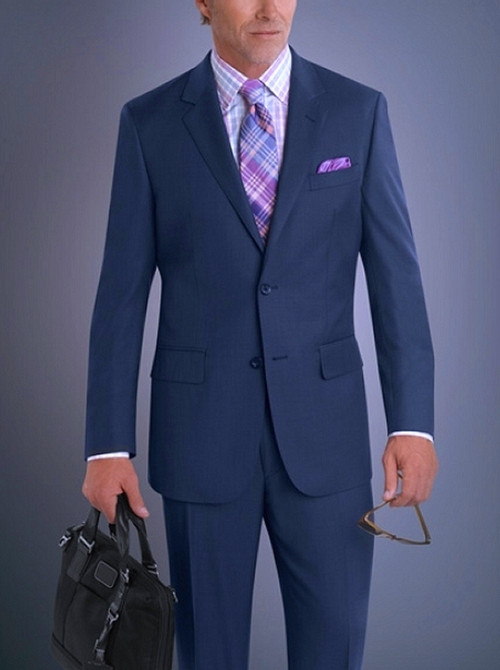 Baroni Couture Super 150's Wool Sharkskin Suit