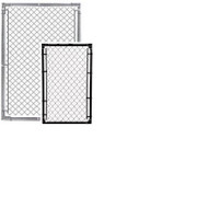 8 ft High Galvanized Chain link Fence Complete Package