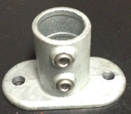 Chain link post surface concrete mount 2-1/2 & 3" Posts