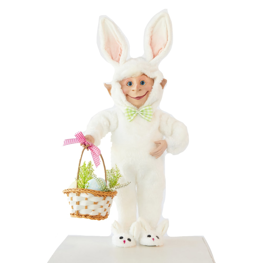Ralphie The White Bunny Elf - 45cm - Easter Town