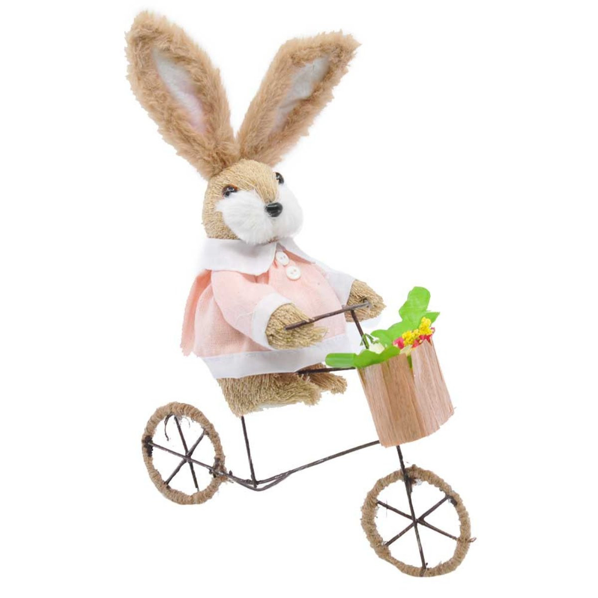 Easter Bunny Rabbit Riding a Bike - 29cm - Easter Town