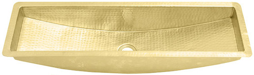 30" Brass Trough Sink | Bath/Bar/Prep Sink | Copper Sinks Direct