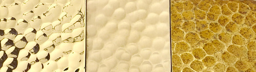 Brass Finish Samples | Hammered Brass | Copper Sinks Direct