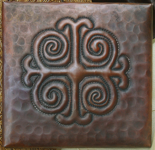 Copper Tile | Medallion Design | Copper Sinks Direct