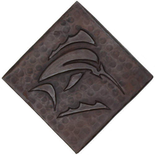 Copper Tile | Sail Fish Design | Copper Sinks Direct
