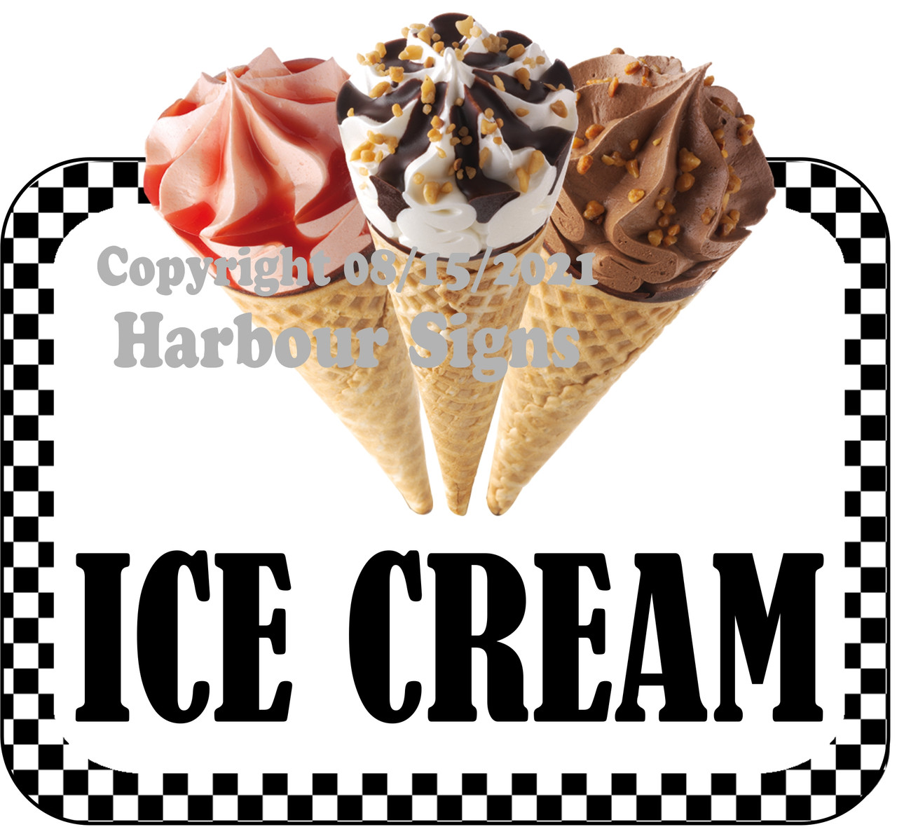Ice Cream Decal Food Truck Concession Vinyl Sticker