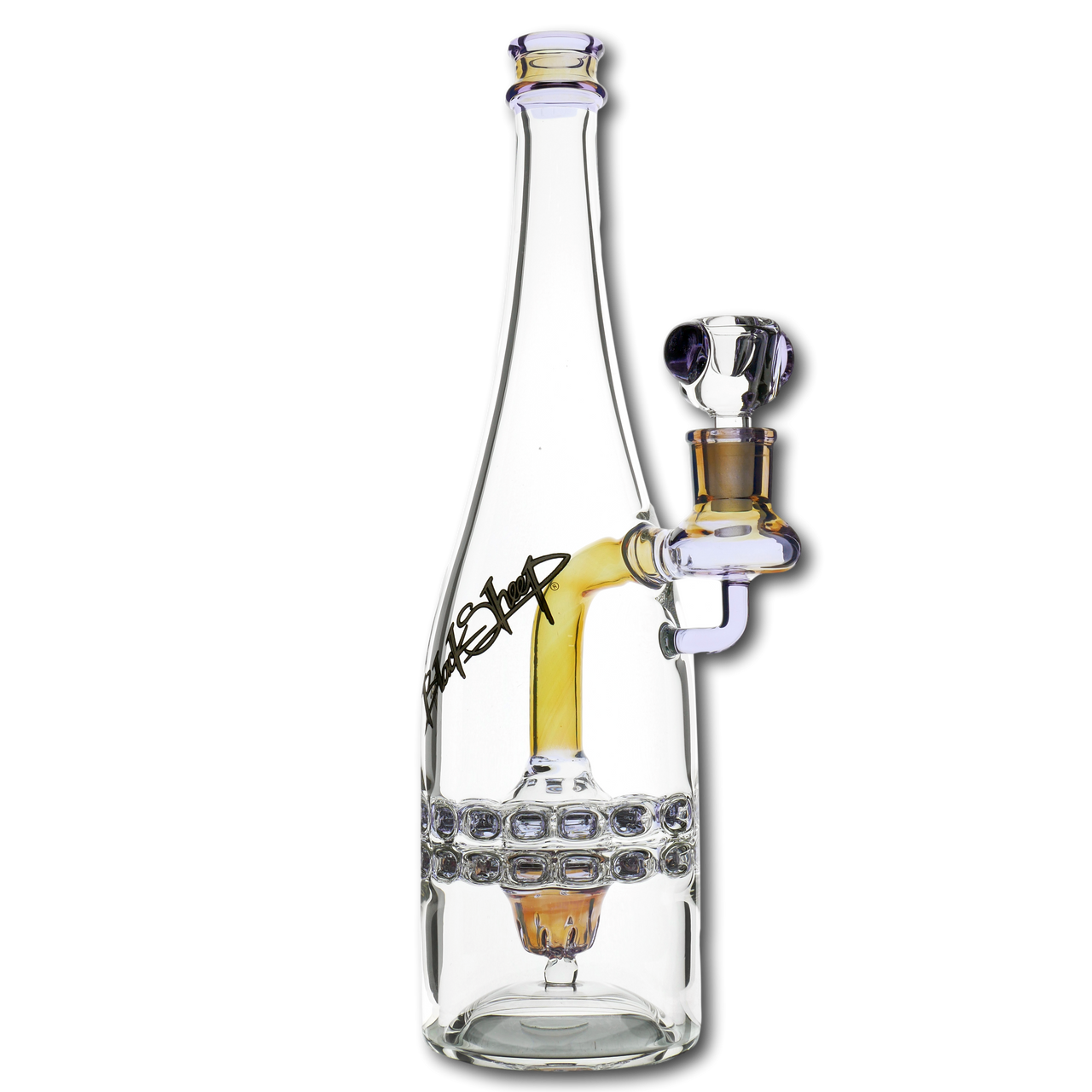 Black Sheep Gallery 12″ Champagne Bottle Ratchet Water Pipe Bong ...