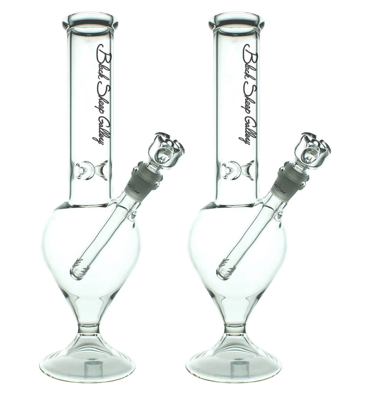12" 44x4 Black Sheep Gallery Tear Drop Glass Water Pipe Bong - Shatter ...