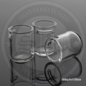 20mm Quartz Dish Insert for Banger Nails - Shatter Kitchen