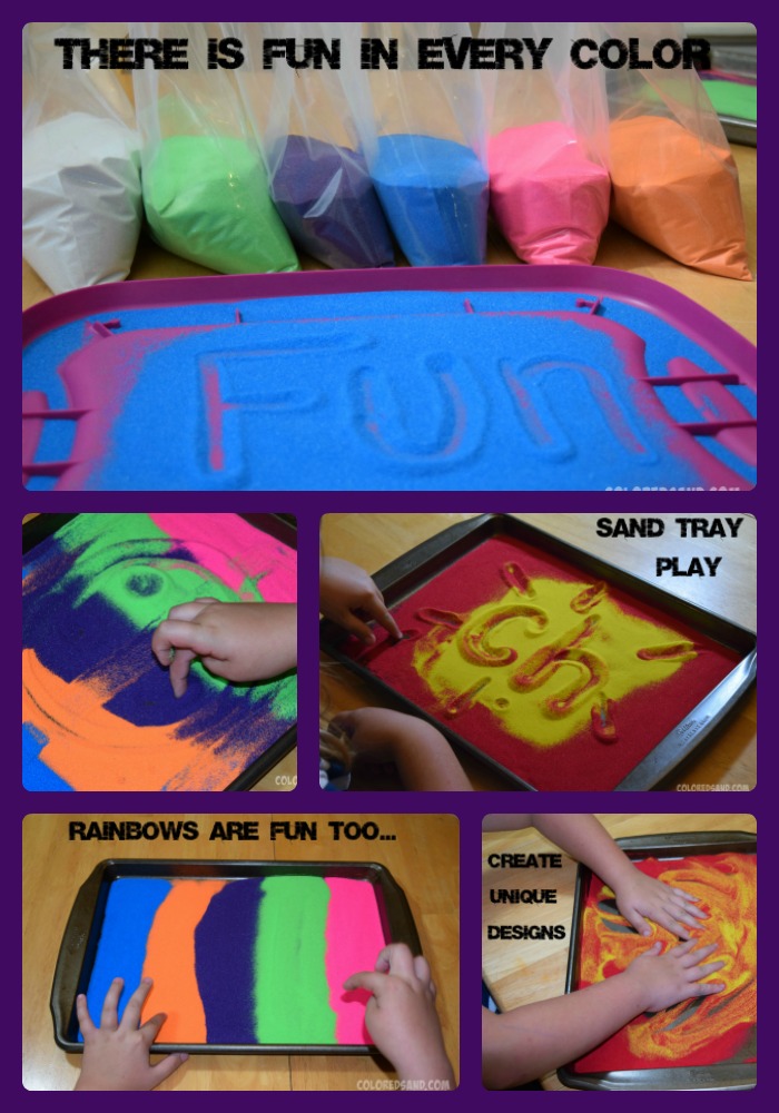 Colored Sand Tray Fun - Coloredsand.com