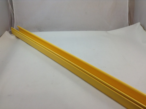 2X2 FIBER RUNNER HINGED CHANNEL YELLOW 6' SECTION - Telexpress Live Store