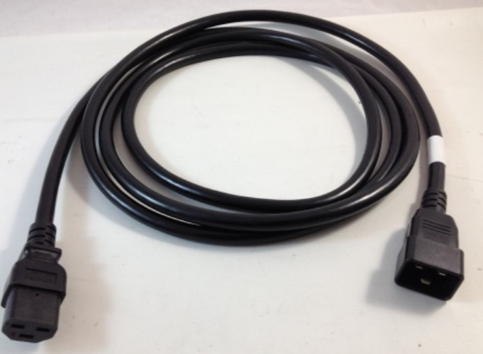 10FT AC POWER CORD IEC60320 C20 MALE PLUG TO C21 CONNECTOR 12/3 20A ...