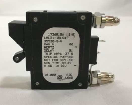 30 AMP CKT BREAKER BULLET BLACK HANDLE 1 PIN W/STRAP W/HOOD (LMLB1 ...