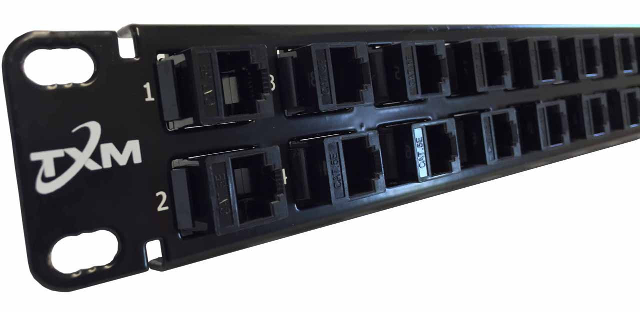 ADCPP32KSRJRJ Equiv CAT5e 32-Port Patch Panel 1 Rack Unit 19 ...