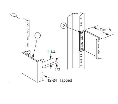 0040730230 - RACK STANDOFF 7"X2SP FOR 1.75" - Telexpress Live Store