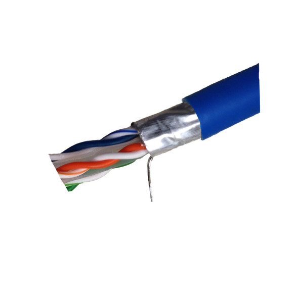 CAT6 STP CMP Solid Shielded Plenum Ethernet Cable 4PR 1000' Box - Telexpress Live Store