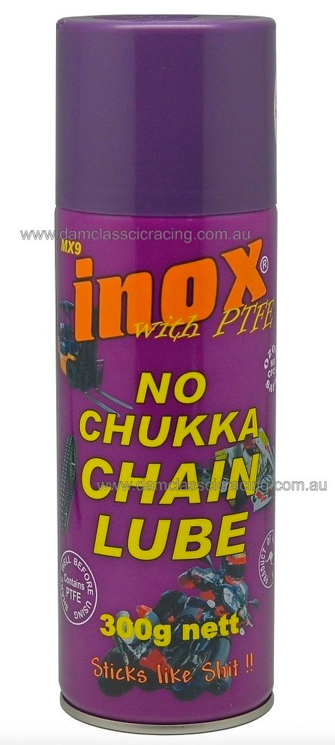 INOX MX9 CHAIN LUBE 300g AEROSOL - DAM Classic Racing