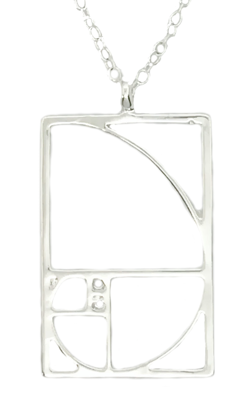 Fibonacci Spiral - Golden Ratio Spiral - Pendant - Math & Science
