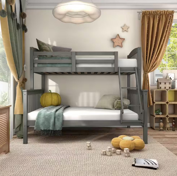 Franklin Twin Full Bunk Bed - Mission Style