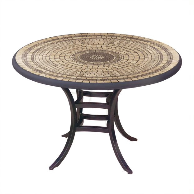 KNF 42" Round Marble Stone Bistro Table - Into The Garden Outdoor