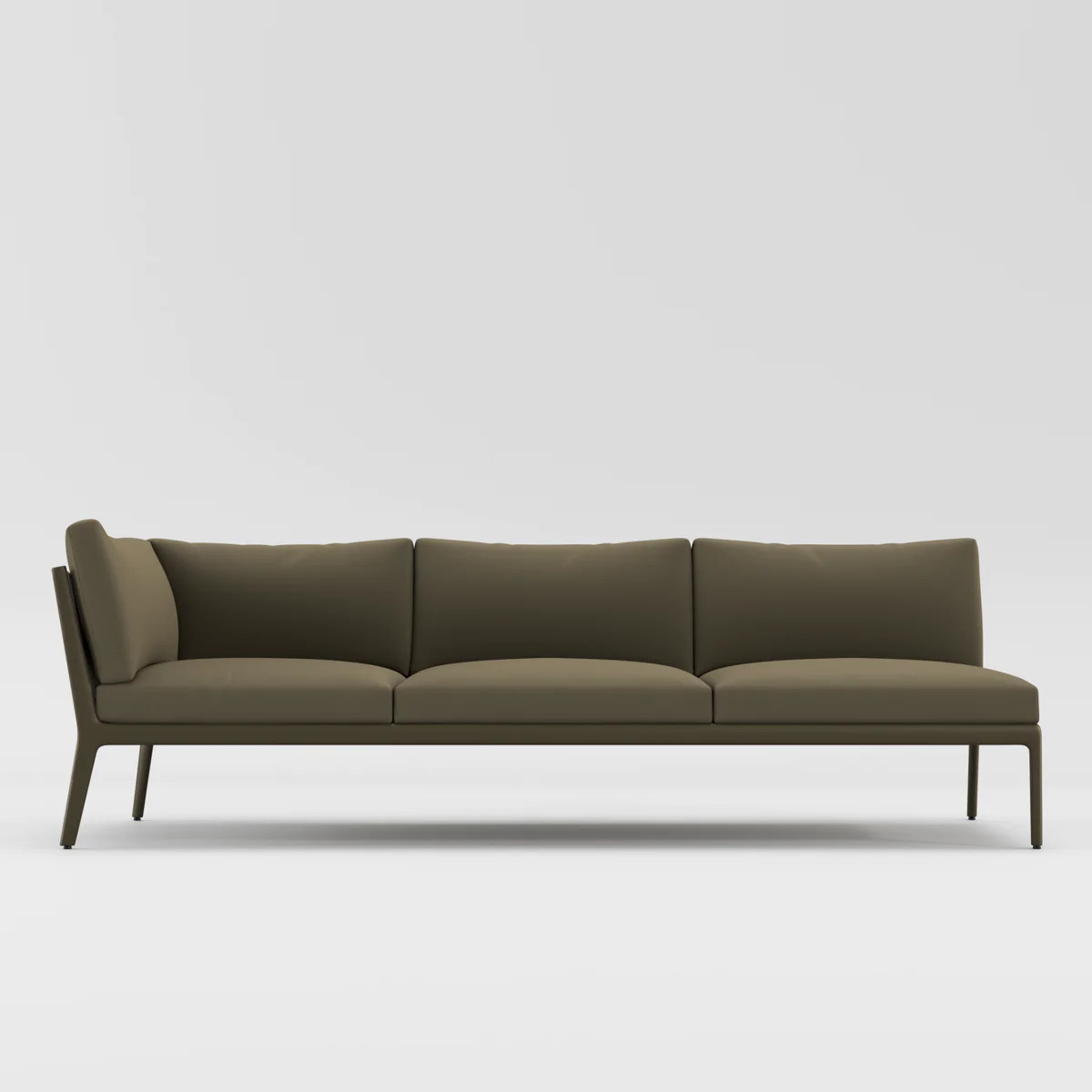 Brown Jordan H Collection Left Arm Sofa - Into The Garden Outdoor