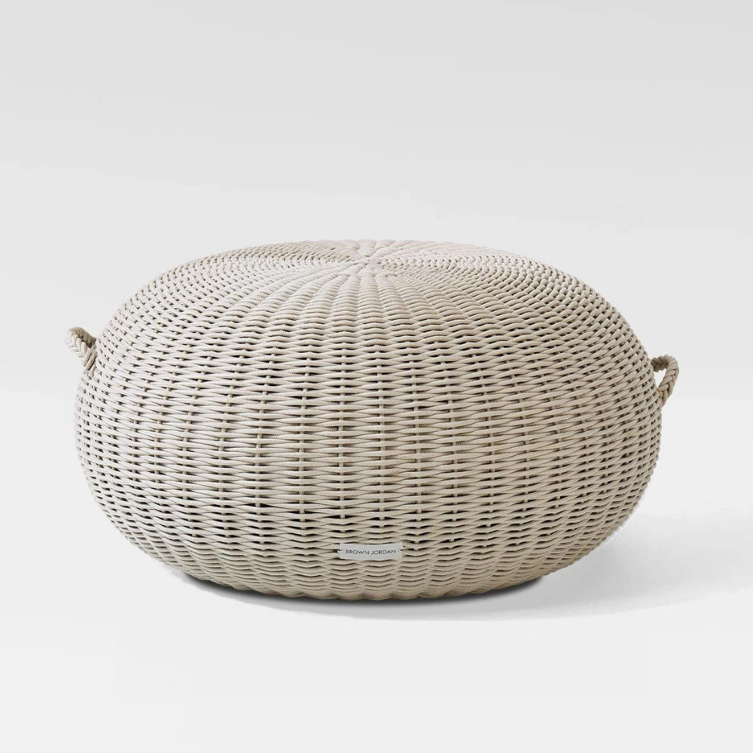 Brown Jordan Juno Pebble Beach Ottoman - Into The Garden Outdoor