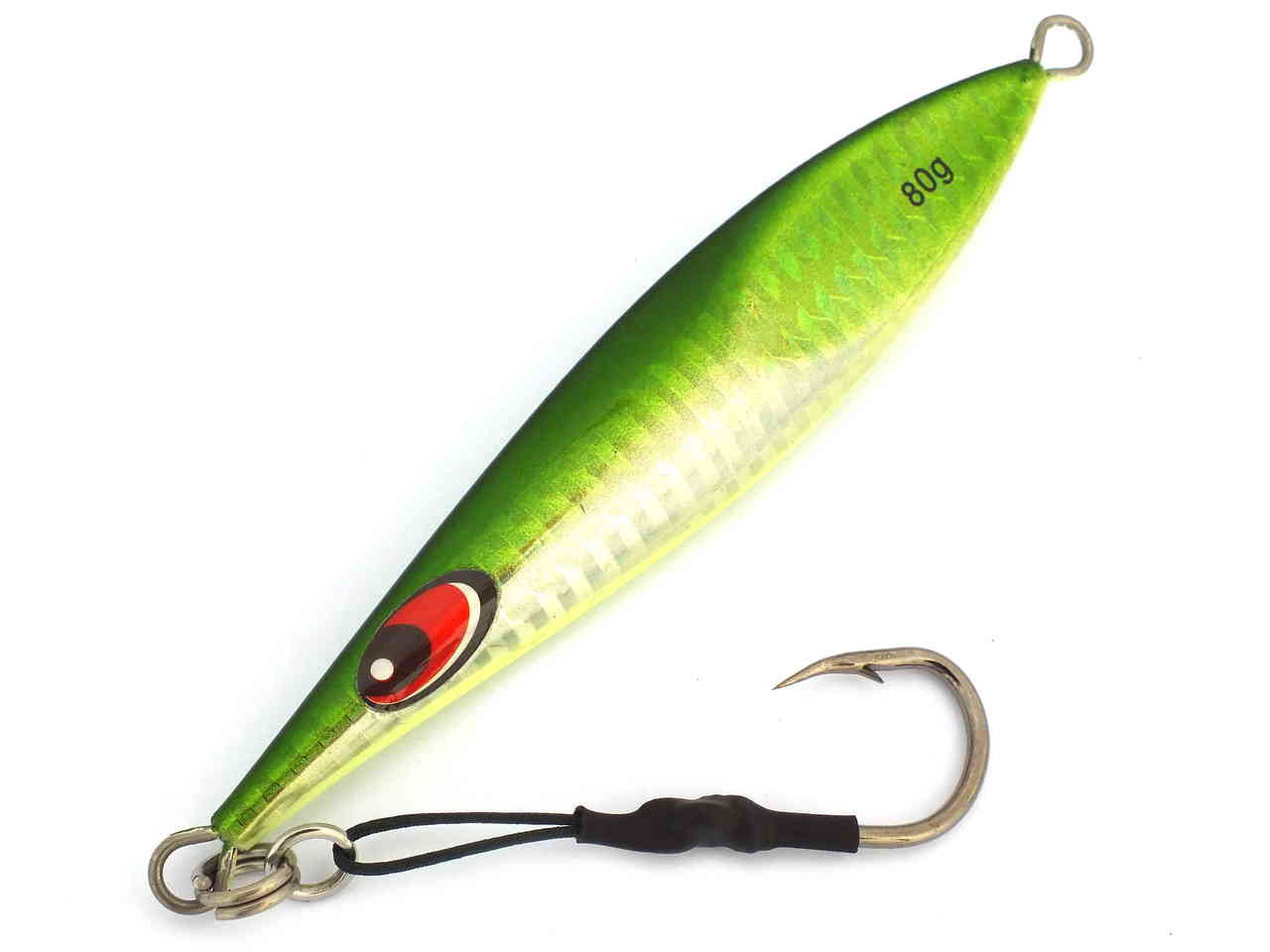 Chomp Fishing Lures Deep Water Kingfish Knife Jigs 80g x 5 Lures Centre ...