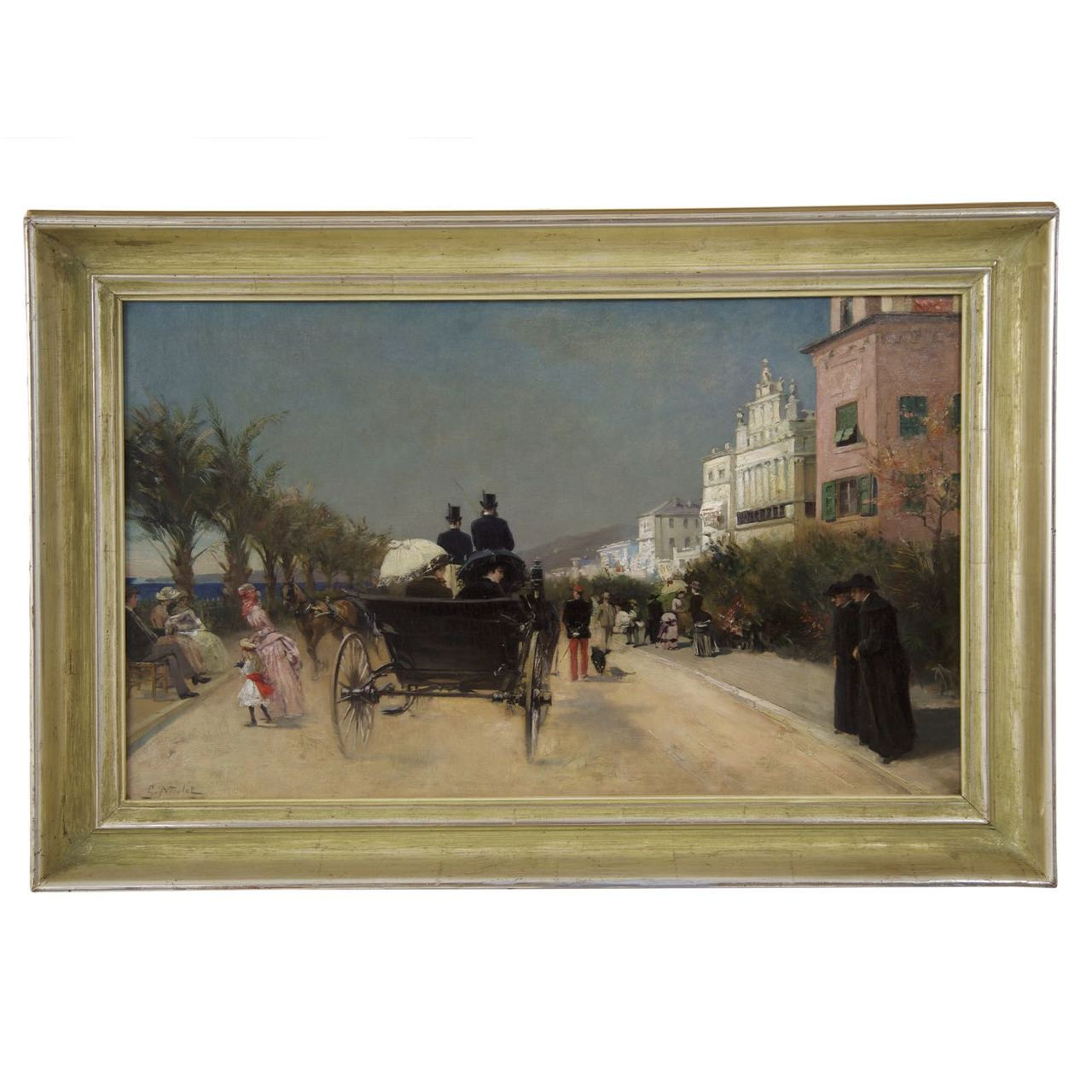 “Avenue des Anglais, Nice, France”, c. 1883, oil painting on canvas ...