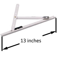 2-bar Hinges for Casement Windows