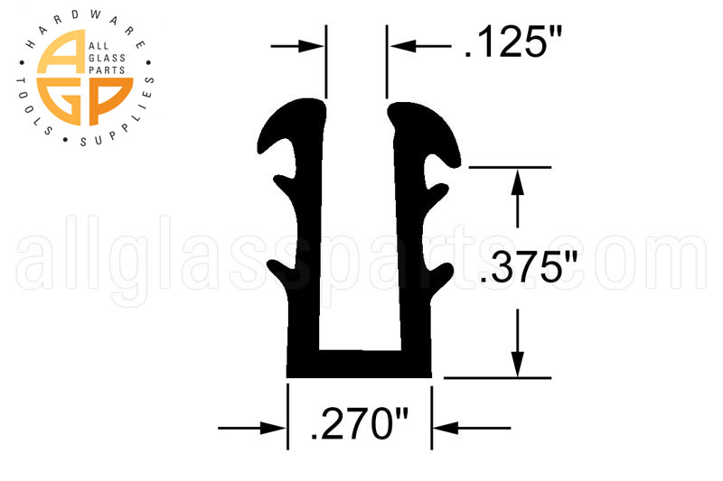 Glazing Gasket 5mm Grey | All Glass Parts