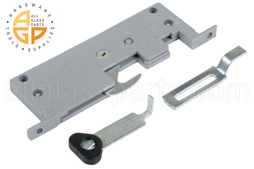 Sliding Screen Door Lock c/w Strike 3'' Length 1-1/8'' Width