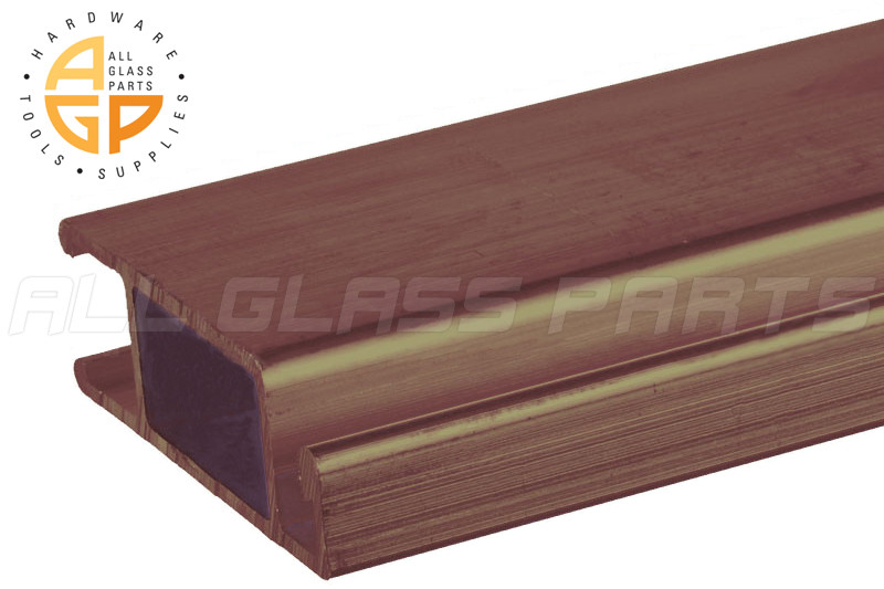Standard Extruded Sliding Screen Door Bar Brown