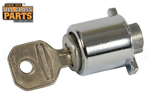 Push Button Key Lock for Storm Door Handles