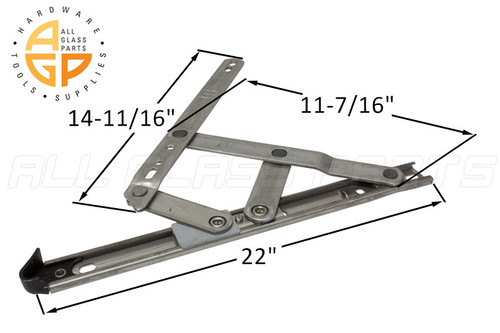Heavy Duty Storm Hinges 22-5/16 inches length