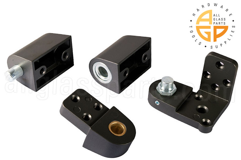Commercial Offset Pivot Bronze Right | All Glass Parts