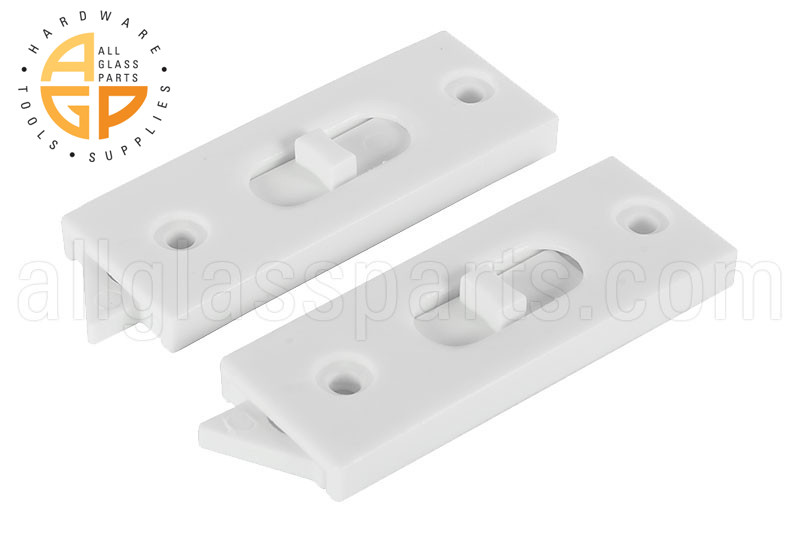 Tilt Latch White 2-7/8'' Length | All Glass Parts