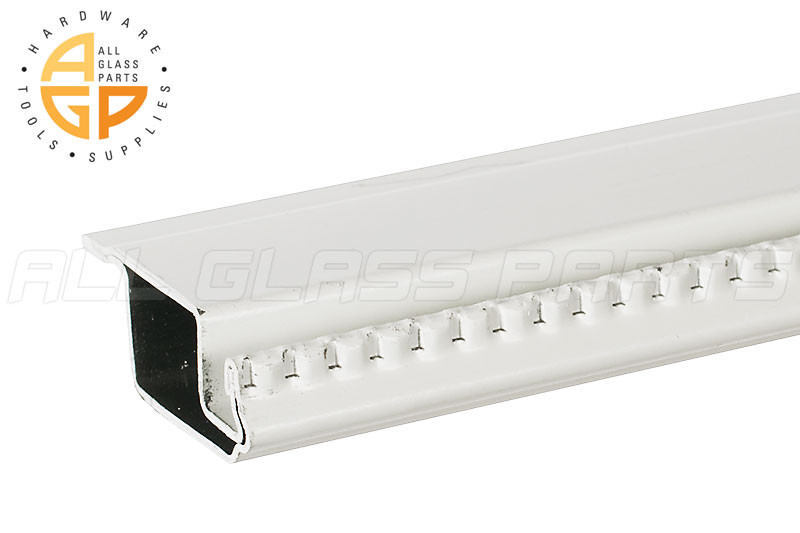 3/8" Flanged Window Screen Framing White 98'' Length