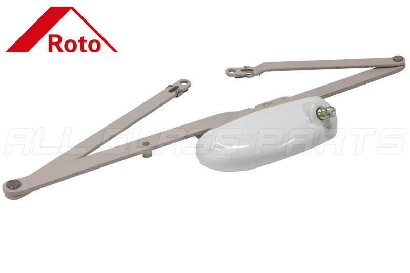 Awning Window Operator Roto Hardware White | All Glass Parts